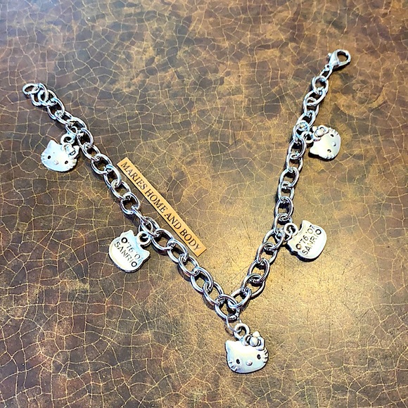 Jewelry | Hello Kitty Sanrio Mini Charms Bracelet New Silver Womans Y2k ...
